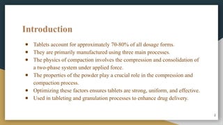 Compaction and Compression in Pharmaceutical Tablets.pptx