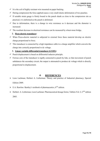 Compaction in Tablet Manufacturing | PDF