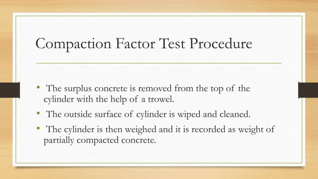 Compaction Factor Test | PPTX