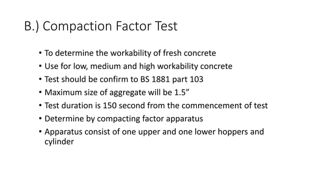 Compaction factor test | PPT