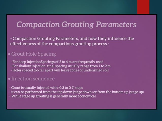 Compaction grouting hassan | PDF | Gardening | Home & Garden