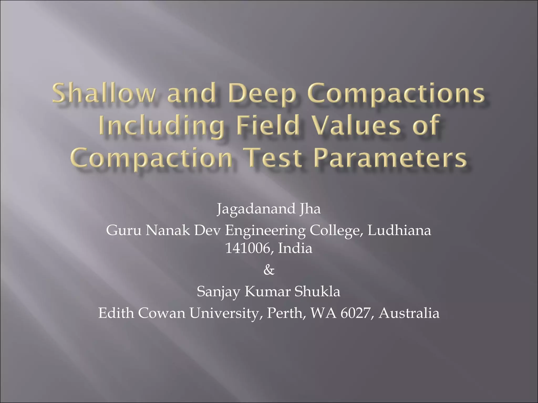 Compaction | PPT