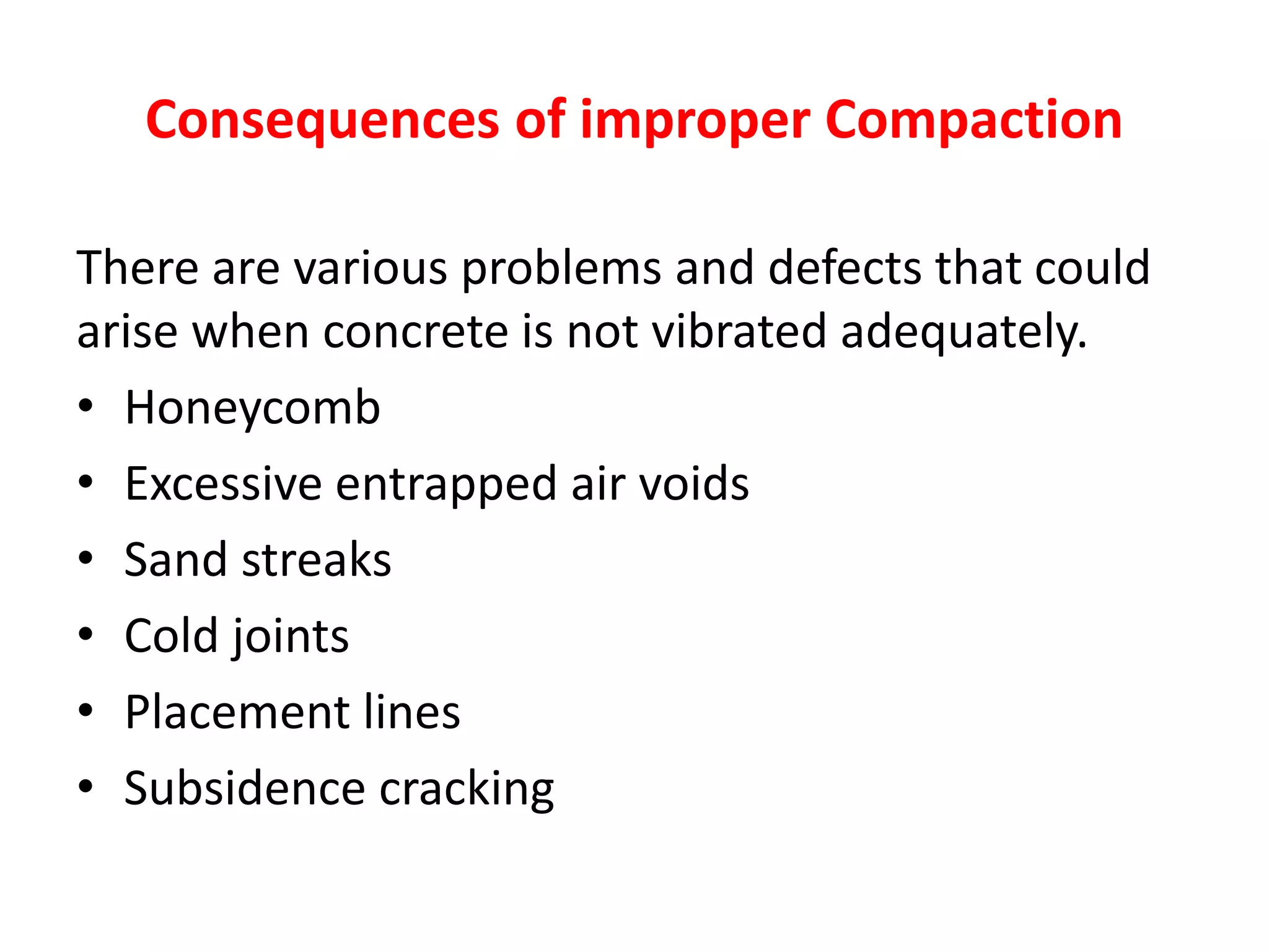 Compaction of concrete | PPTX