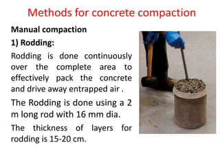 Compaction of concrete | PPTX