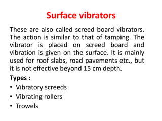 Compaction of concrete | PPTX