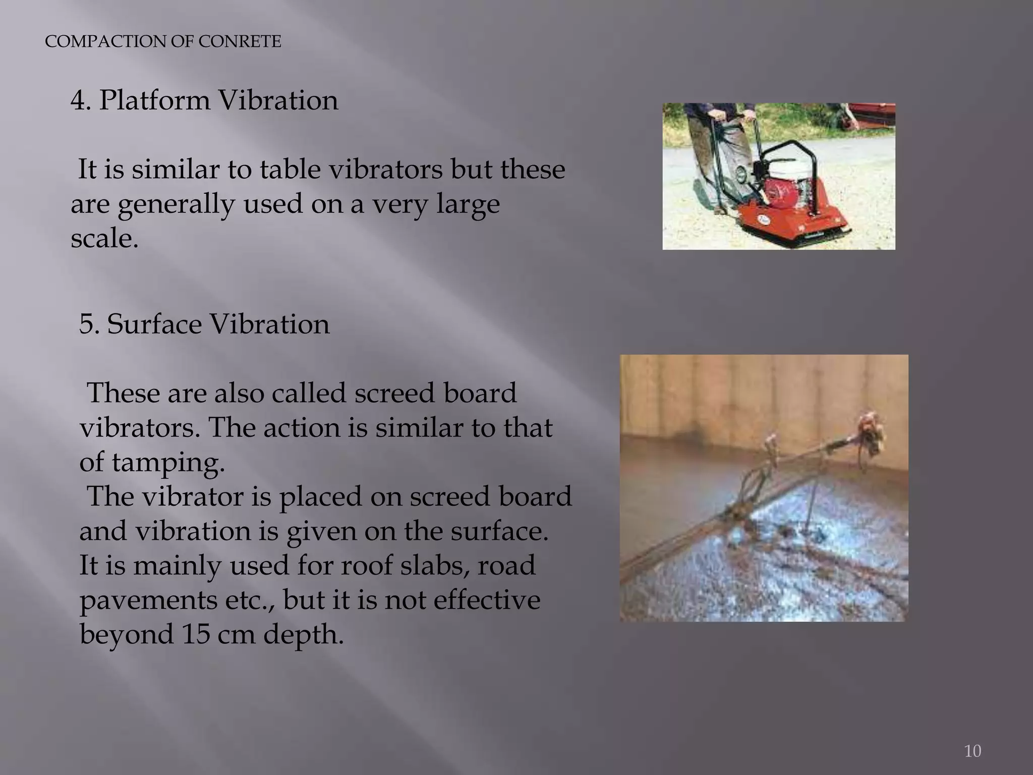 Compaction of concrete | PPTX