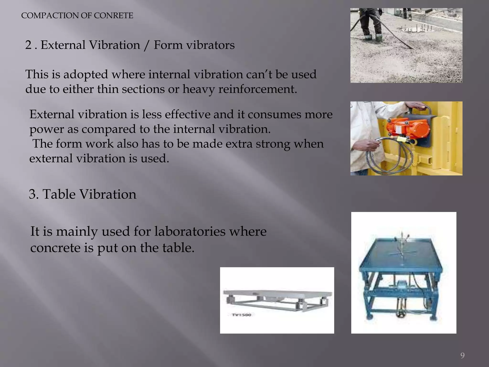 Compaction of concrete | PPTX