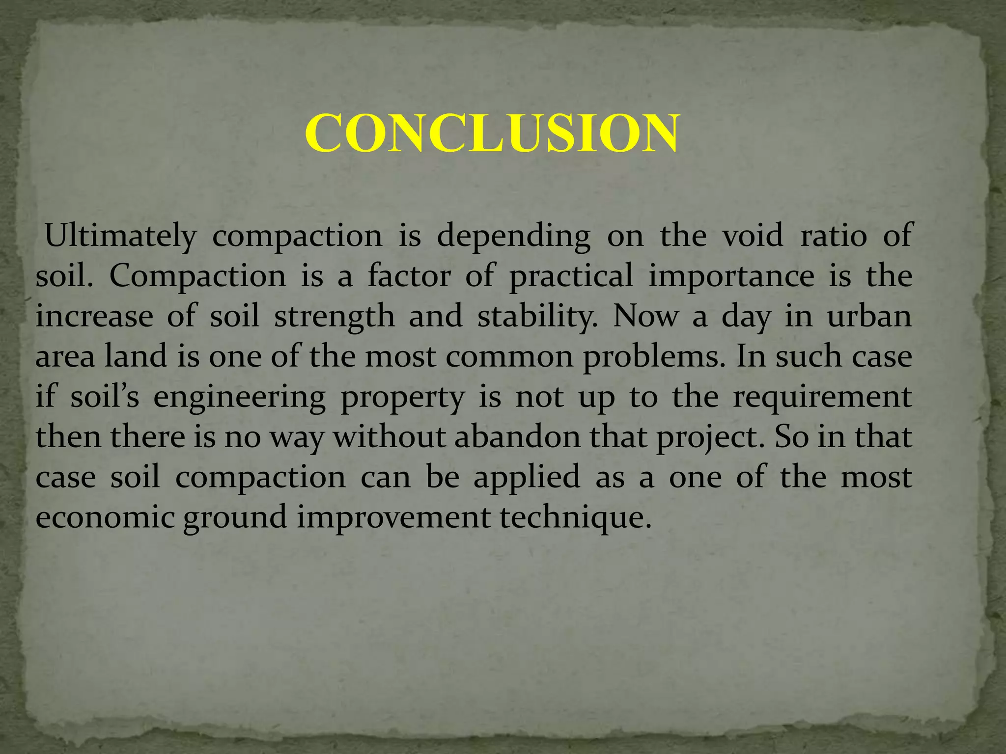 Compaction of soil | PPT