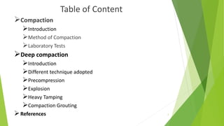 Compaction of soil | PPTX
