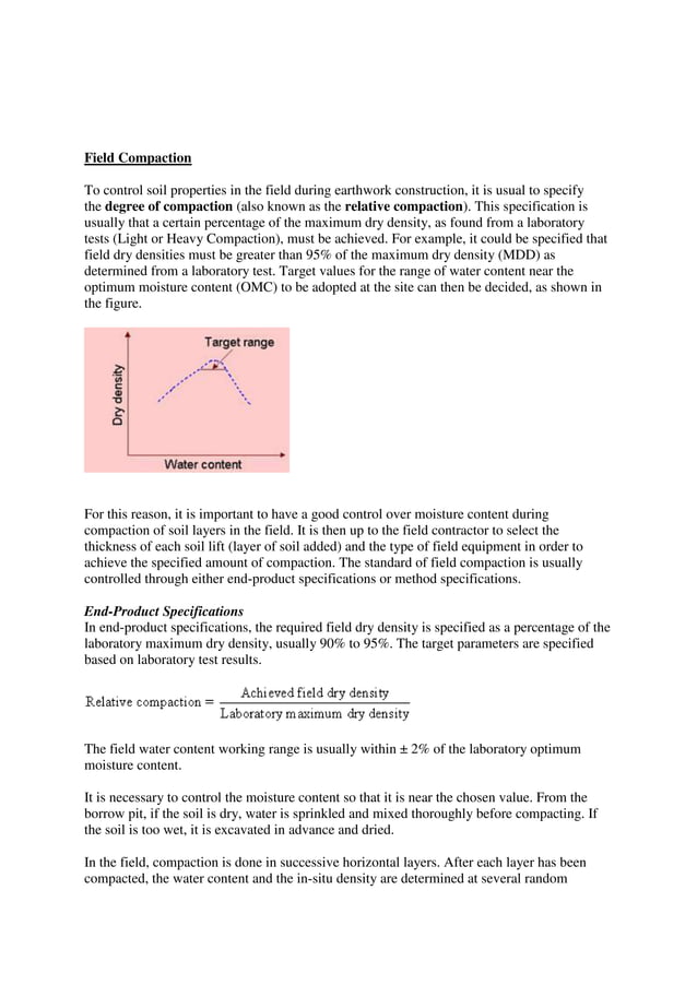 Compaction of soils | PDF