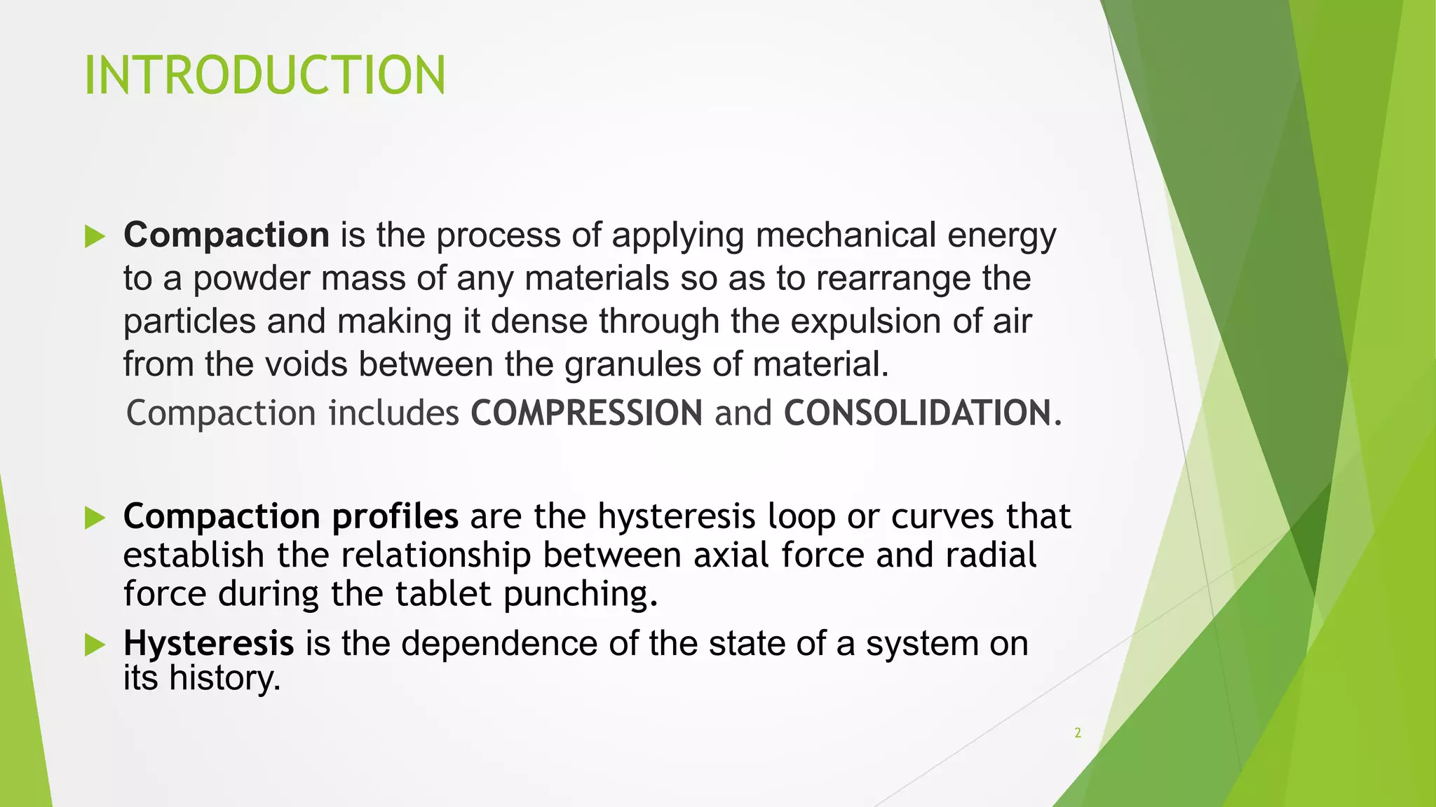 Compaction profile | PPTX | Geology | Science