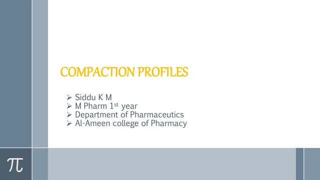Compaction profiles | PPTX | Geology | Science