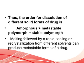 Compaction profile & solubility enhancement techniques Naveen Balaji | PPT