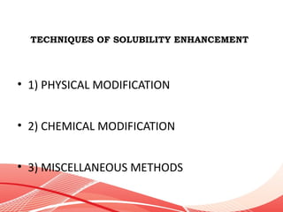 Compaction profile & solubility enhancement techniques Naveen Balaji | PPT