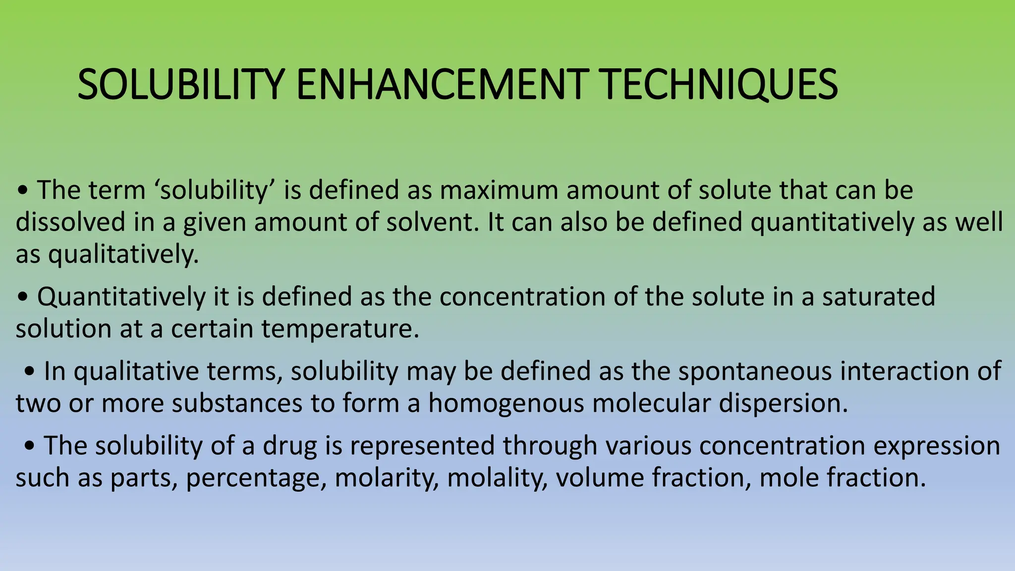 COMPACTION PROFILES,SOLUBILITY ENHANCEMENT TECHNIQUES,STUDY.pptx