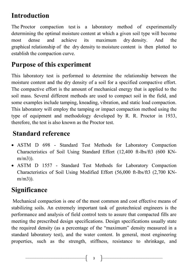 compaction test | PDF