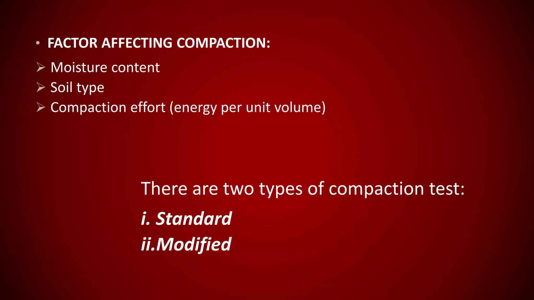 Compaction test of soil ASTM-D698 | PPTX