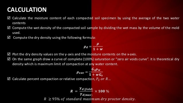 Compaction test of soil ASTM-D698