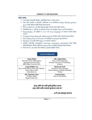 Compact it job solution part 01 (Preliminary) | PDF