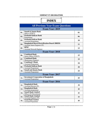 Compact it job solution part 01 (Preliminary) | PDF