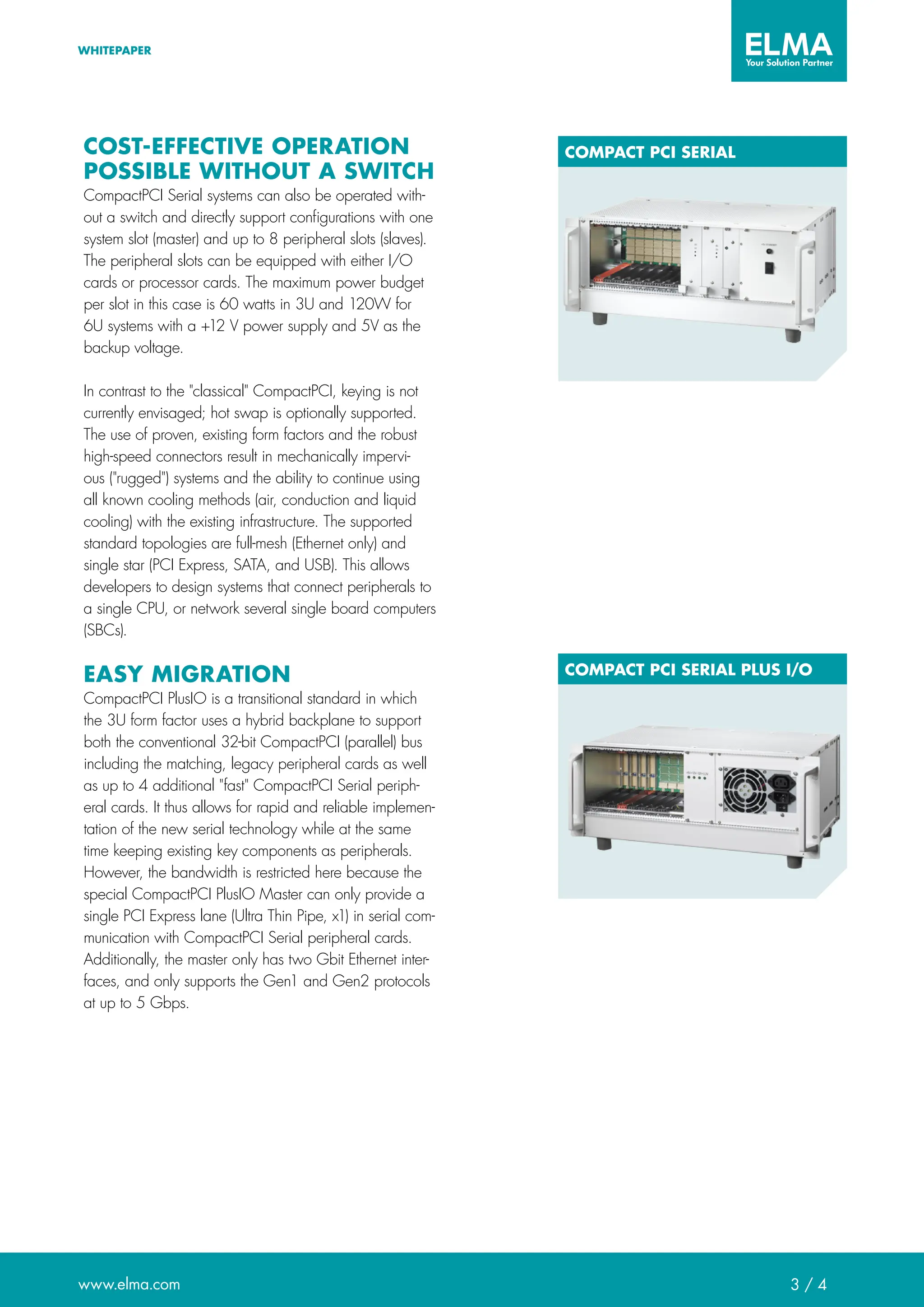 Compact PCI Serial | Elma Electronic | Railway Communication | PDF