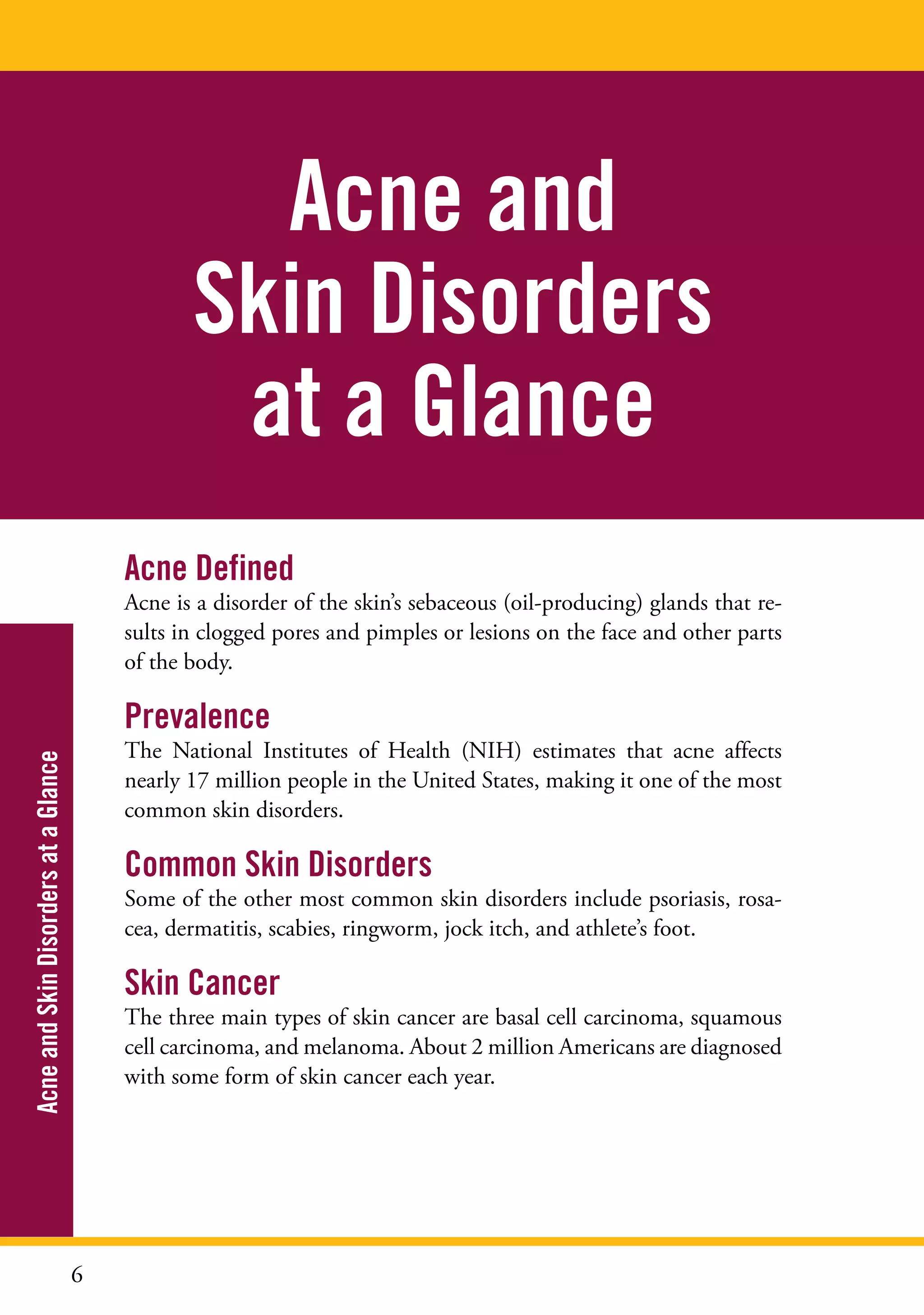 acne and skin disorders | PDF