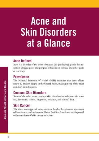 acne and skin disorders | PDF