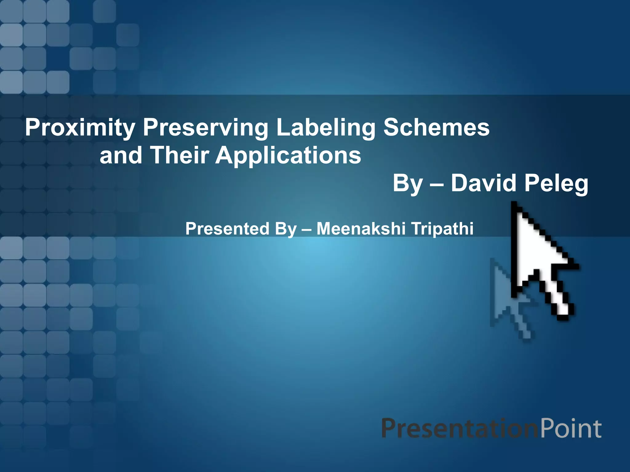 Compact routing peleg paper | PPT