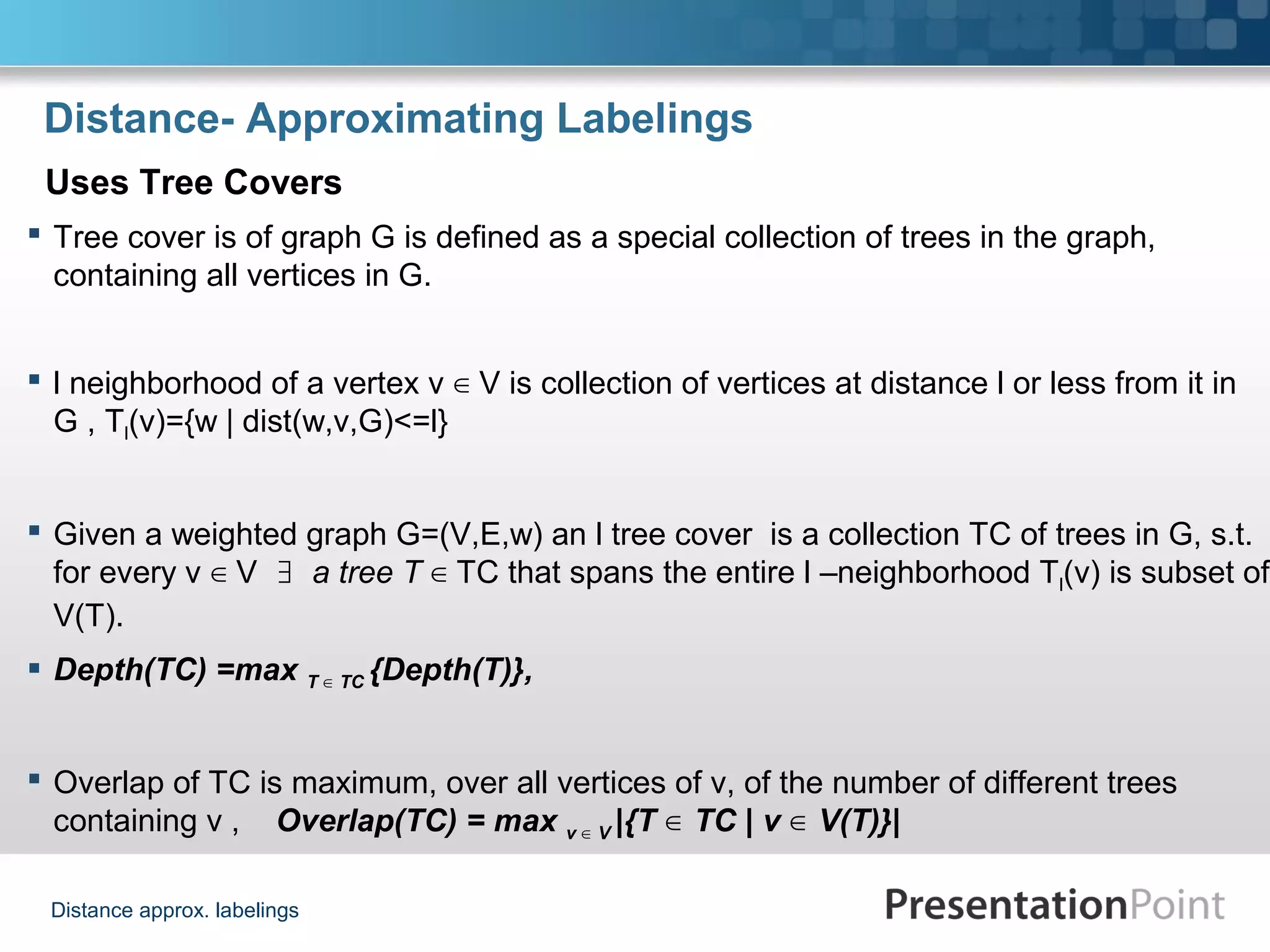 Compact routing peleg paper | PPT