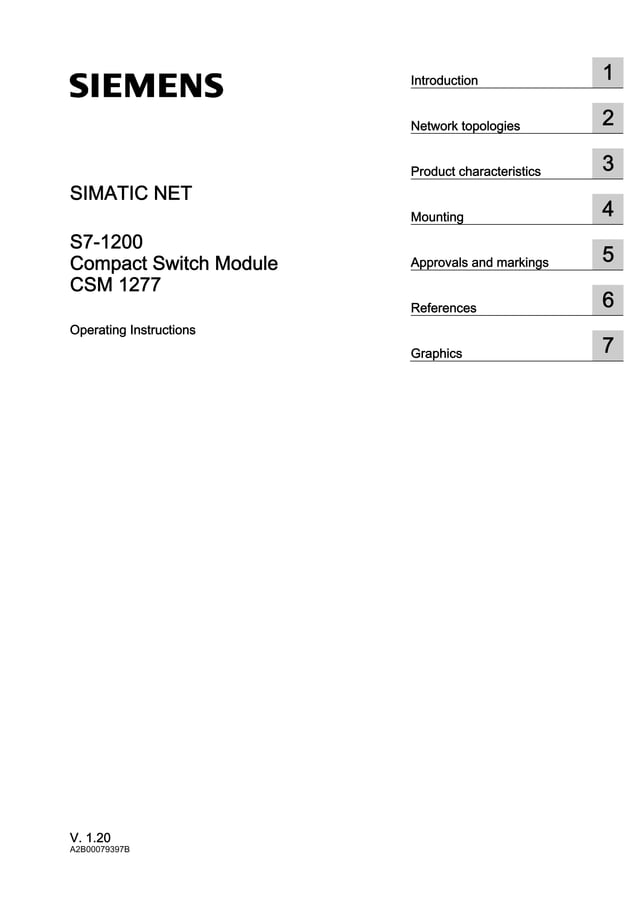 Compact switch module csm 1277 s7 1200 | PDF | First Aid | Injuries