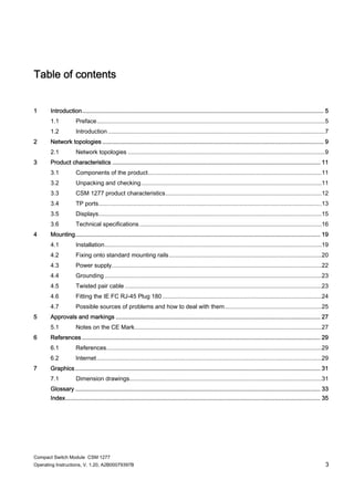 Compact switch module csm 1277 s7 1200 | PDF | First Aid | Injuries