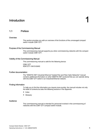 Compact switch module csm 1277 s7 1200 | PDF | First Aid | Injuries