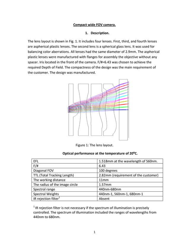Compact wide FOV camera | PDF