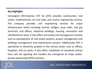 Compagnie d'entreprises cfe sa (cfeb) | PPT | Business Accounting ...