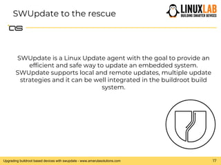 Angelo Compagnucci - Upgrading buildroot based devices with swupdate | PDF