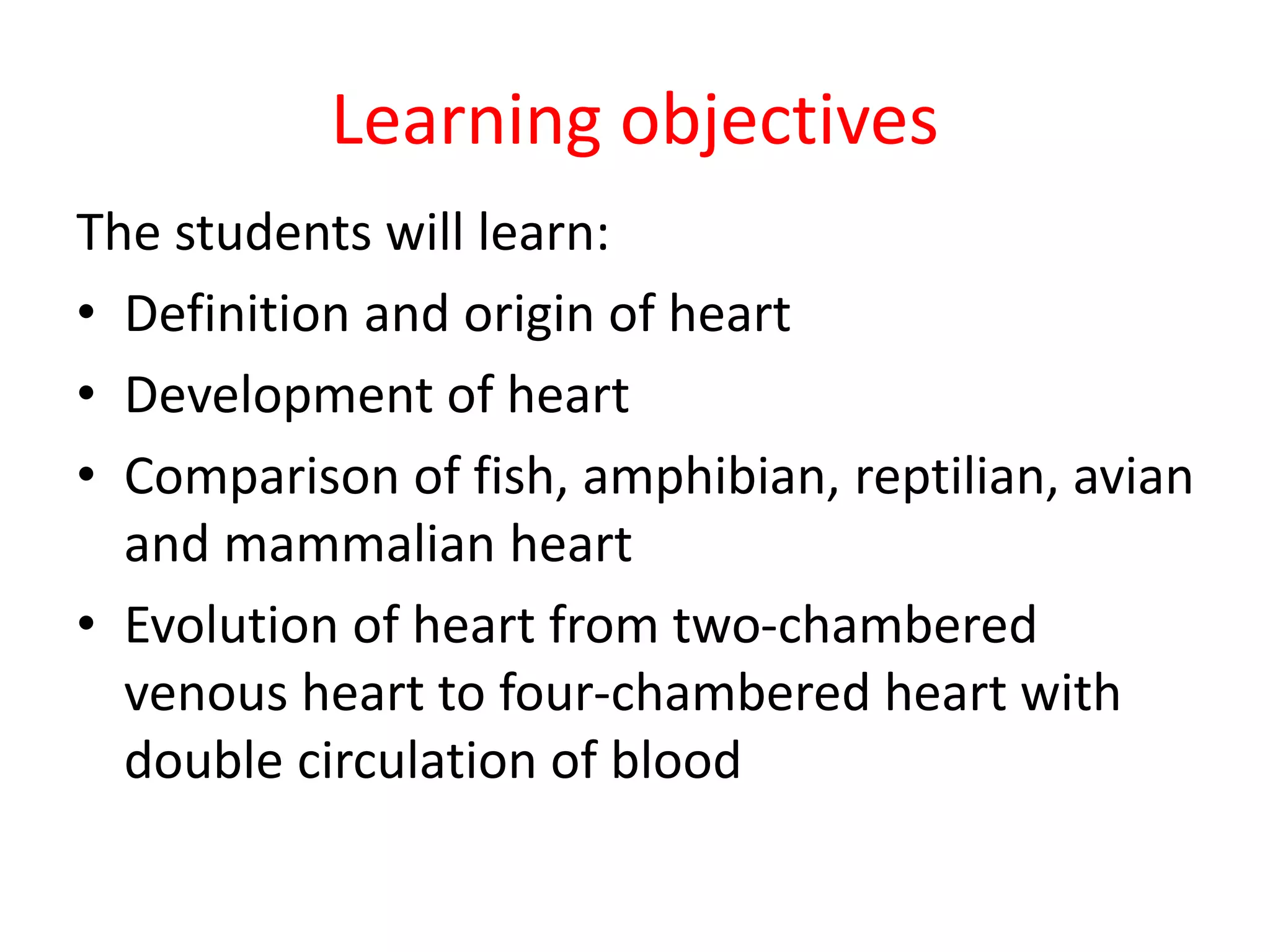 Comp anatomy of heart | PDF