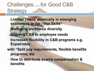 Challenges for a good comp and ben in current indian scenario | PPTX
