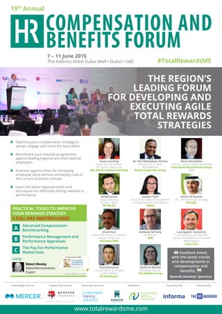 Compensation and benefits forum 2015 Brochure | PDF