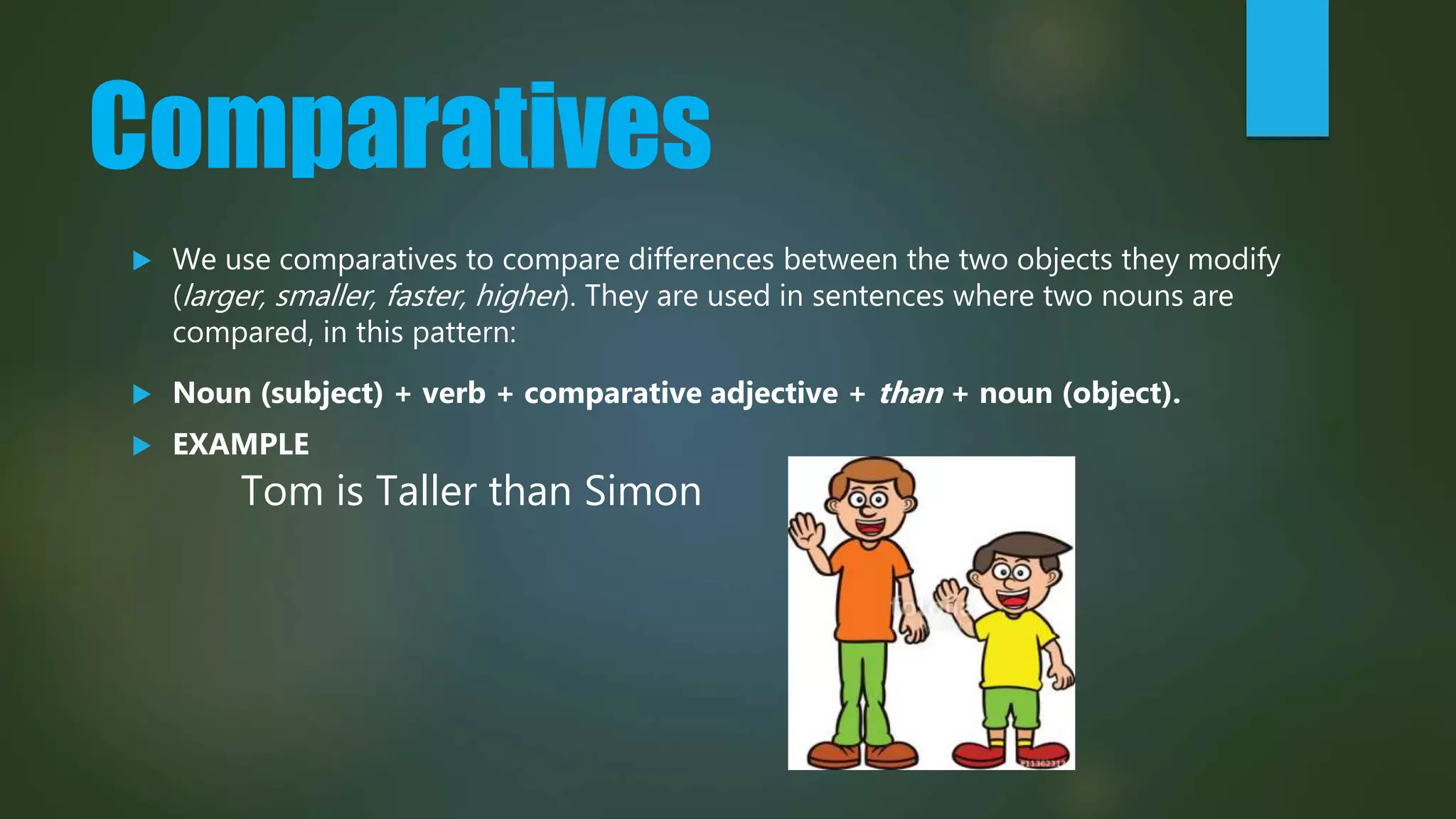Comparatives & superlatives adjectives | PPTX