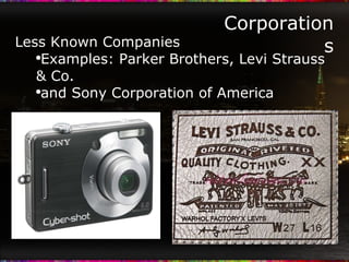 Companies and corporations | PPT