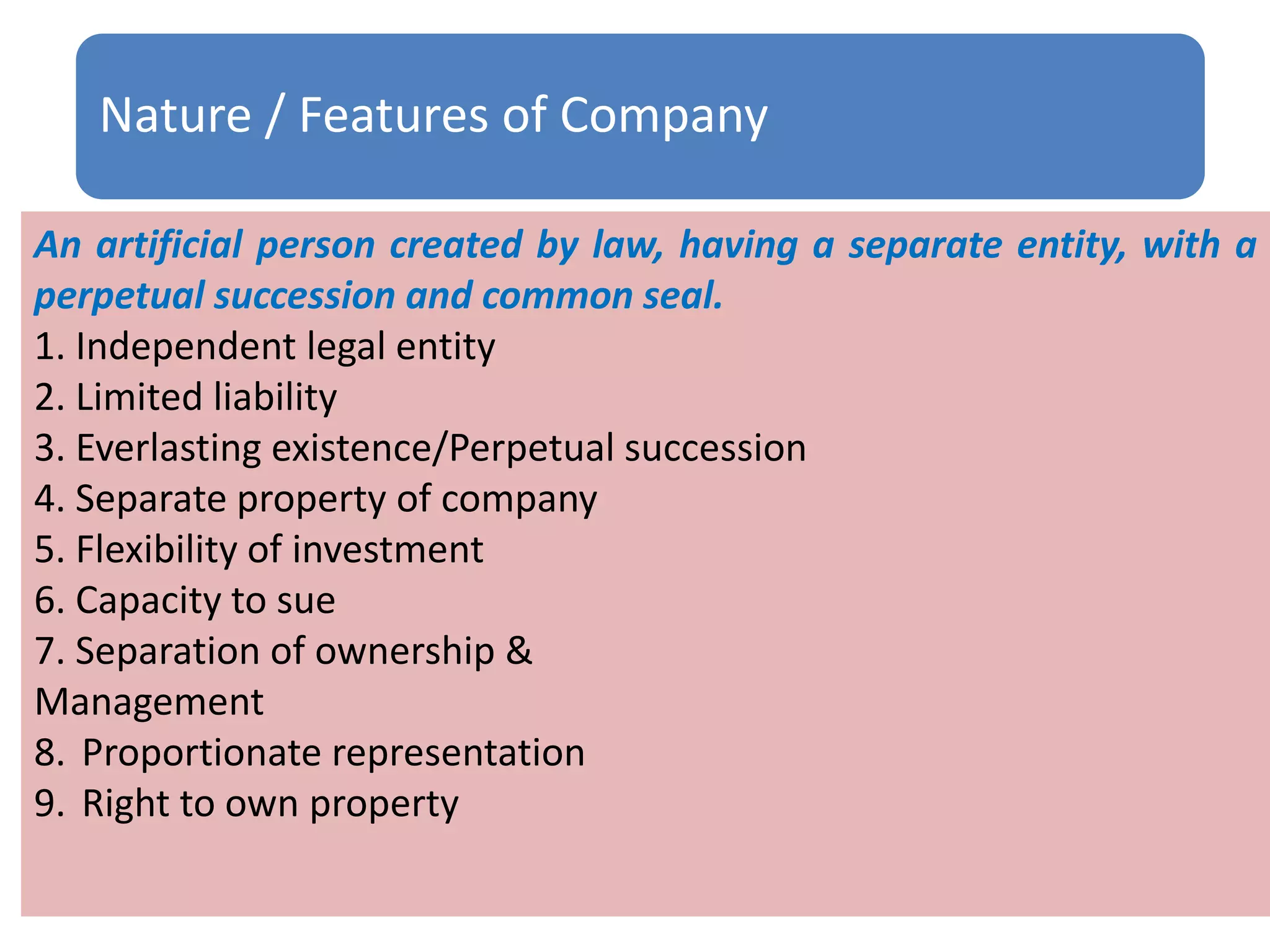 Companies act | PPT