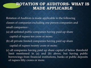 COMPANIES ACT, 2013 | PPT