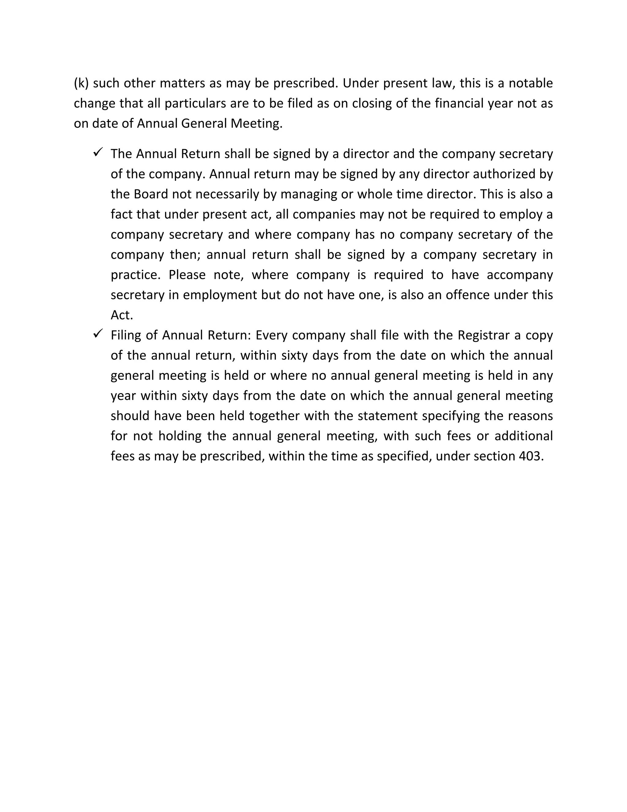 CONCEPT OF ANNUAL RETURN( COMPANIES ACT,2013) | PDF