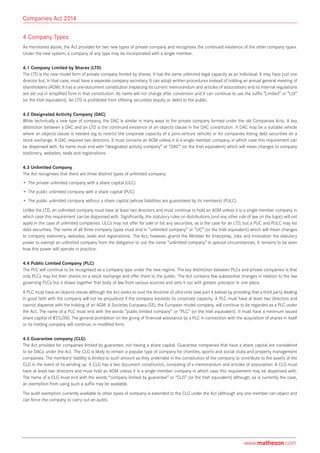 Companies Act Ireland 2014 Guide | PDF