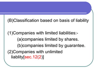 Companies act of 1956 final | PPT