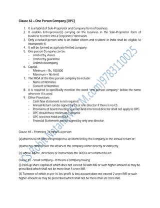 comparative study of Companies act 2013 | PDF | Business Accounting ...