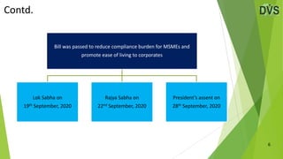 Companies (Amendment) Act, 2020 | PPTX