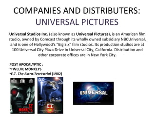 Companies and distributers | PPT | Media Industry | Industries