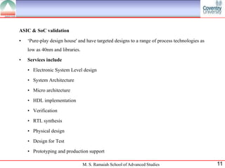 Companies handling VLSI and ASIC design | PPTX | Computing | Technology ...