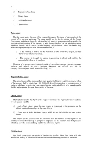 Companies laws complete notes | PDF